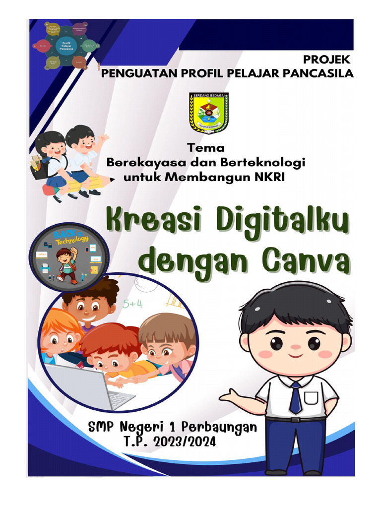 Modul Projek - KREASI DIGITALKU DENGAN CANVA - Fase D | PDF