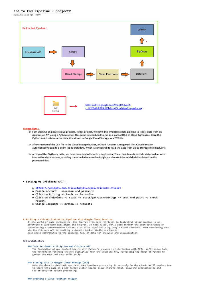 14.end To End Pipeline - Project | PDF