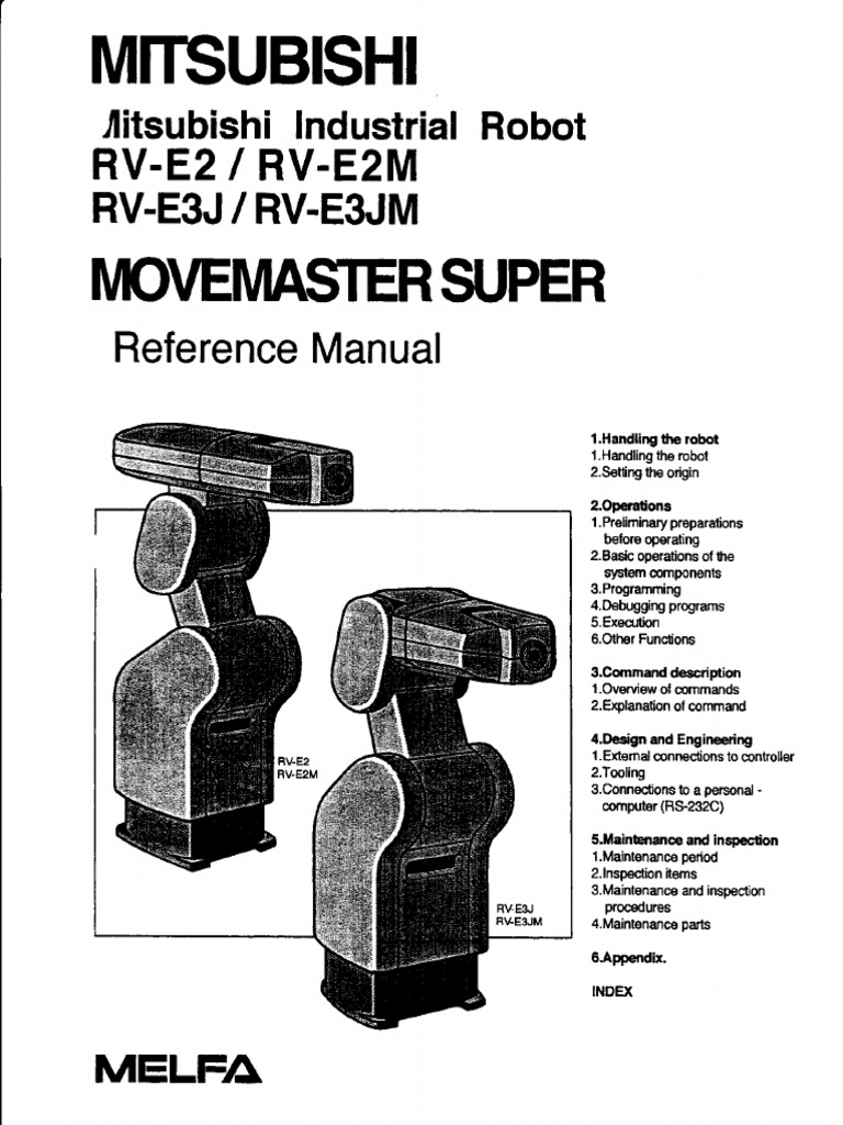 RV-E2 RV-E3 Movemaster Super | PDF | Electrical Connector | Valve