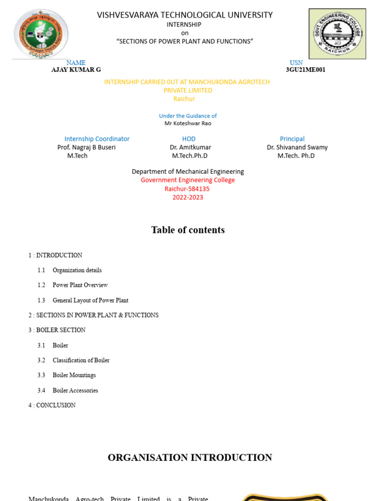 Internship Boilers Ajay | PDF | Boiler | Steam