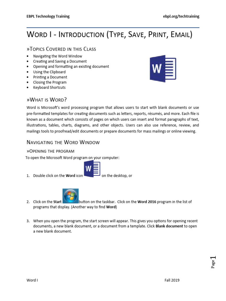 Word I Handout YB 12 2 | PDF | Microsoft Excel | Microsoft Word