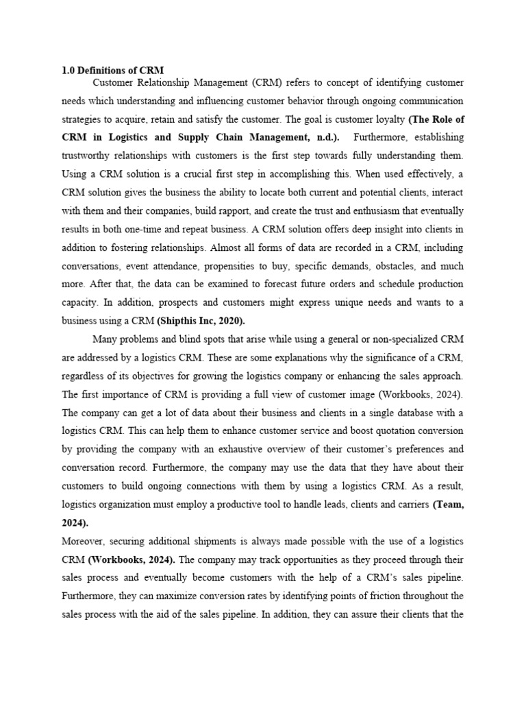 CRM Group Assignment UCSI 2 | PDF | Customer Relationship Management ...