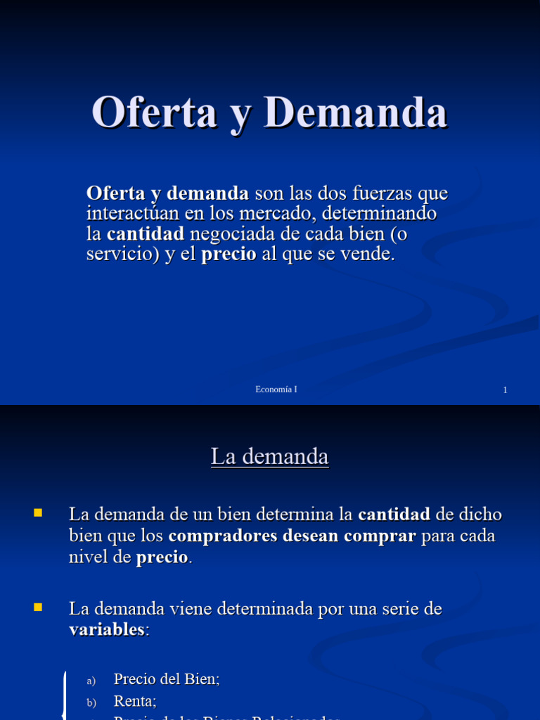 Oferta y Demanda | PDF | Oferta (economía) | Oferta y demanda