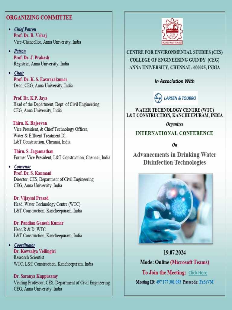 Advancements in Drinking Water Disinfection Technologies | PDF | Water | Disinfectant