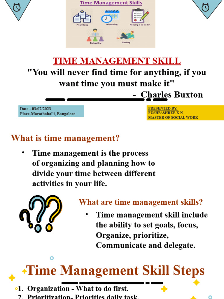 Mastering Time Management Skills | PDF | Time Management | Professional ...
