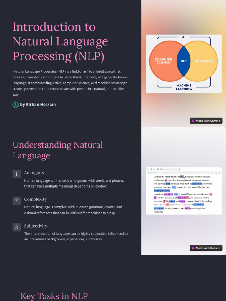 Introduction To Natural Language Processing NLP | PDF | Machine ...