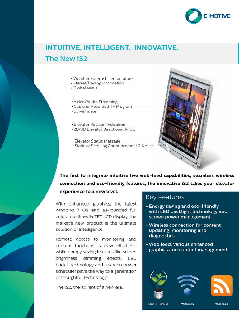 IS2 Datasheet V01 GB | PDF | Backlight | Usb