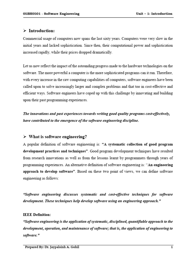 Unit 1 Pdf Computer Program Programming 