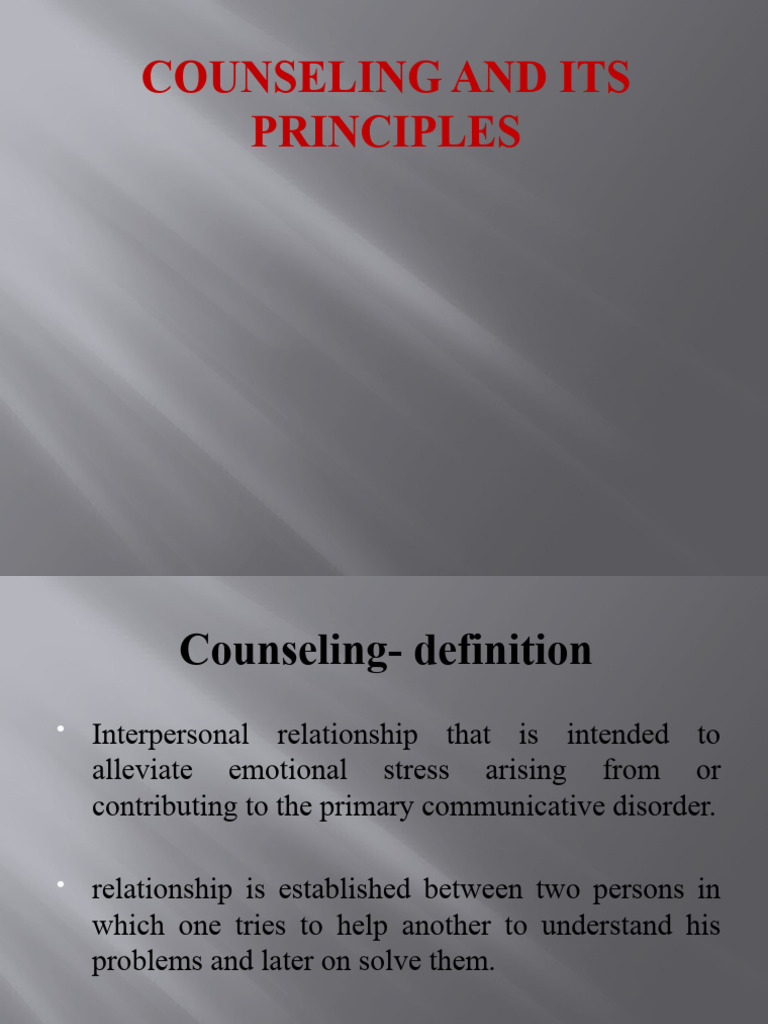 Counselling | PDF | Psychotherapy | Mental Disorder