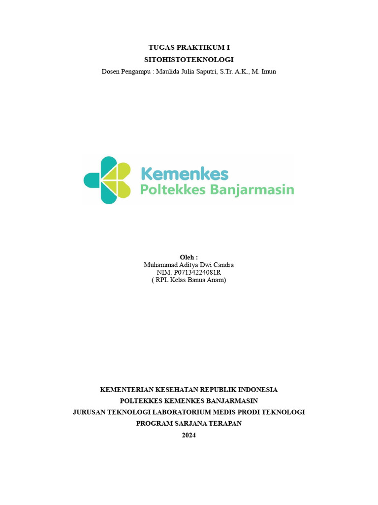 Muhammad Aditya Dwi Candra - P07134224081R - Tpsuts | PDF