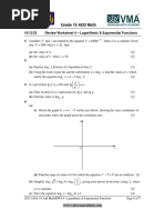 Logarithm Properties Cheat Sheet | PDF | Logarithm | Mathematical Relations