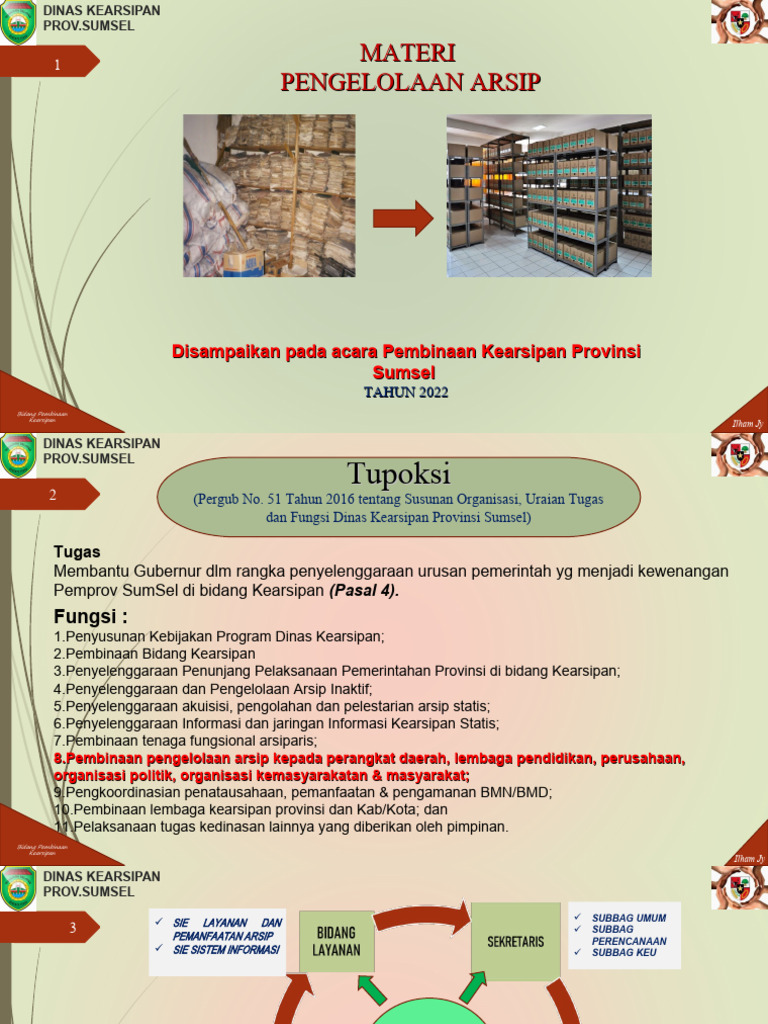 Materi Pengelolaan Arsip Dinamis | PDF