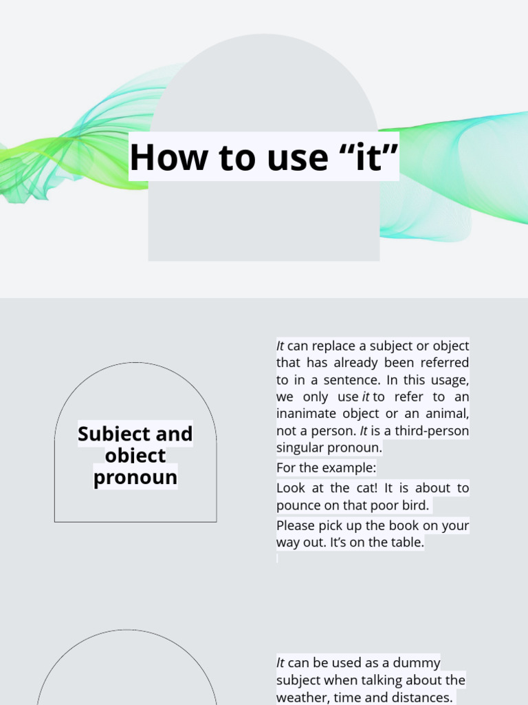 Grammar How To Use It | PDF