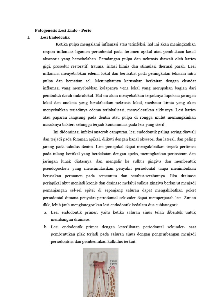 Patogenesis Lesi Endo-Perio | PDF | Sains & Matematika