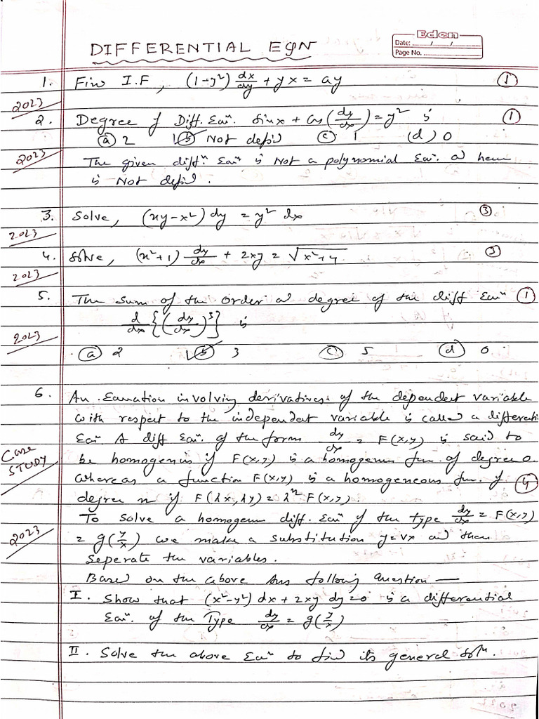 differential equation | PDF