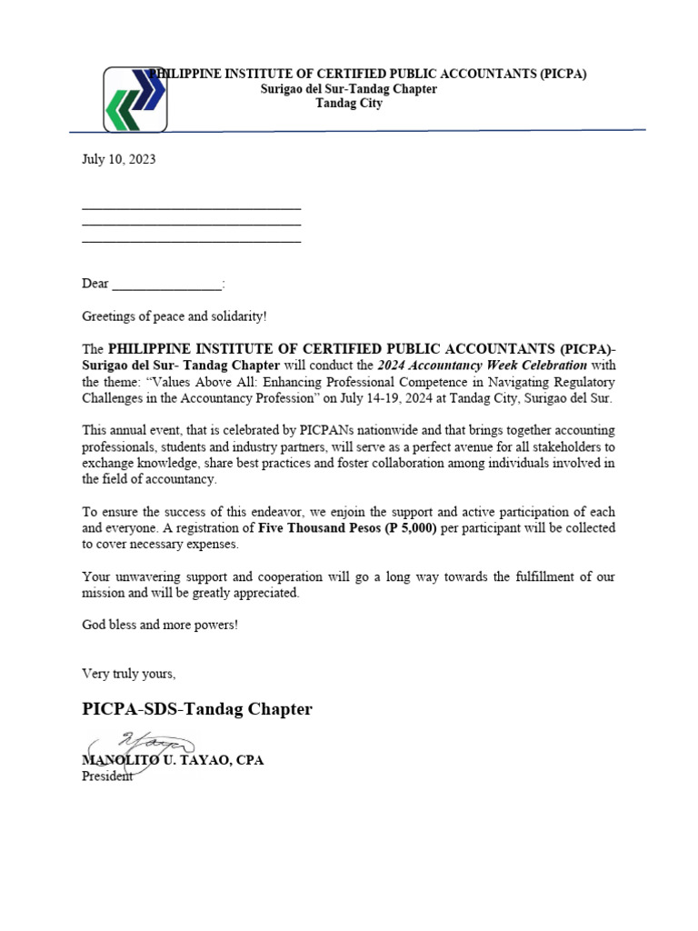 Communication Letter | PDF | Business