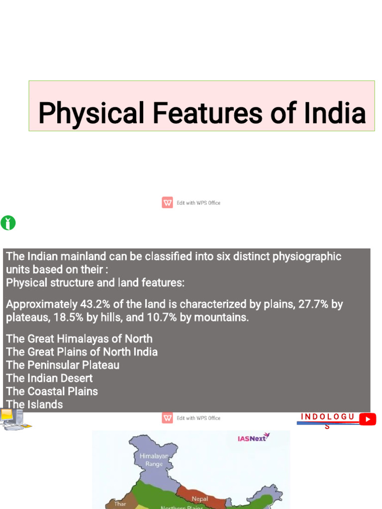 Physical Features | PDF | Himalayas | Physiographic Divisions