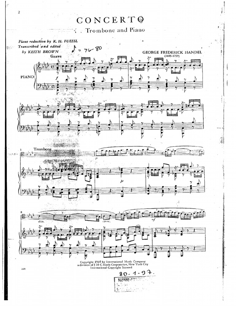 Handel G F Concerto | PDF
