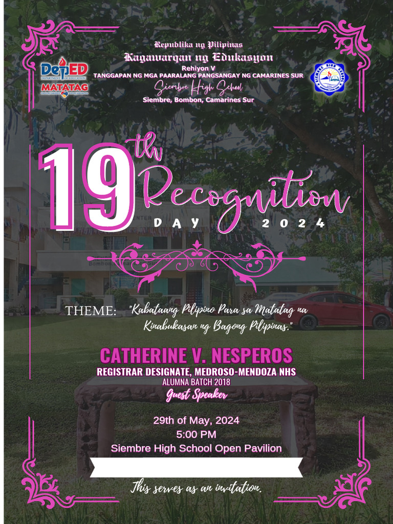 Invitation to Recognition Day 2024 | PDF | Christian Worship And ...