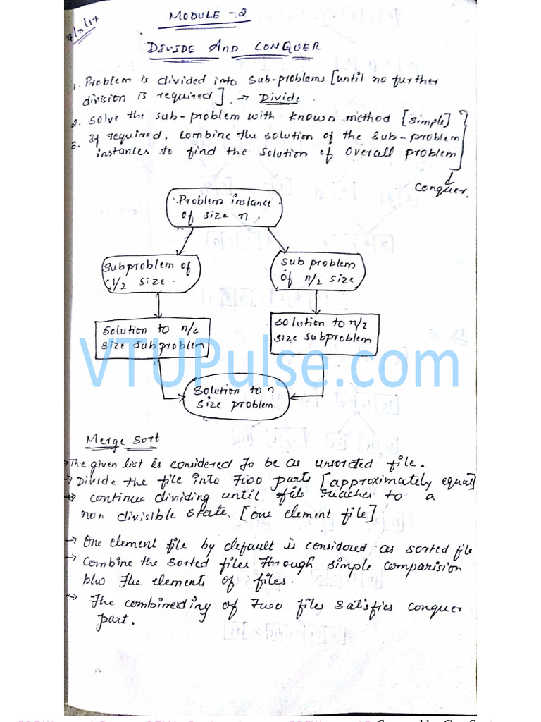 Analysis and Design of Algorithms - Module 2 | PDF | Digital Technology