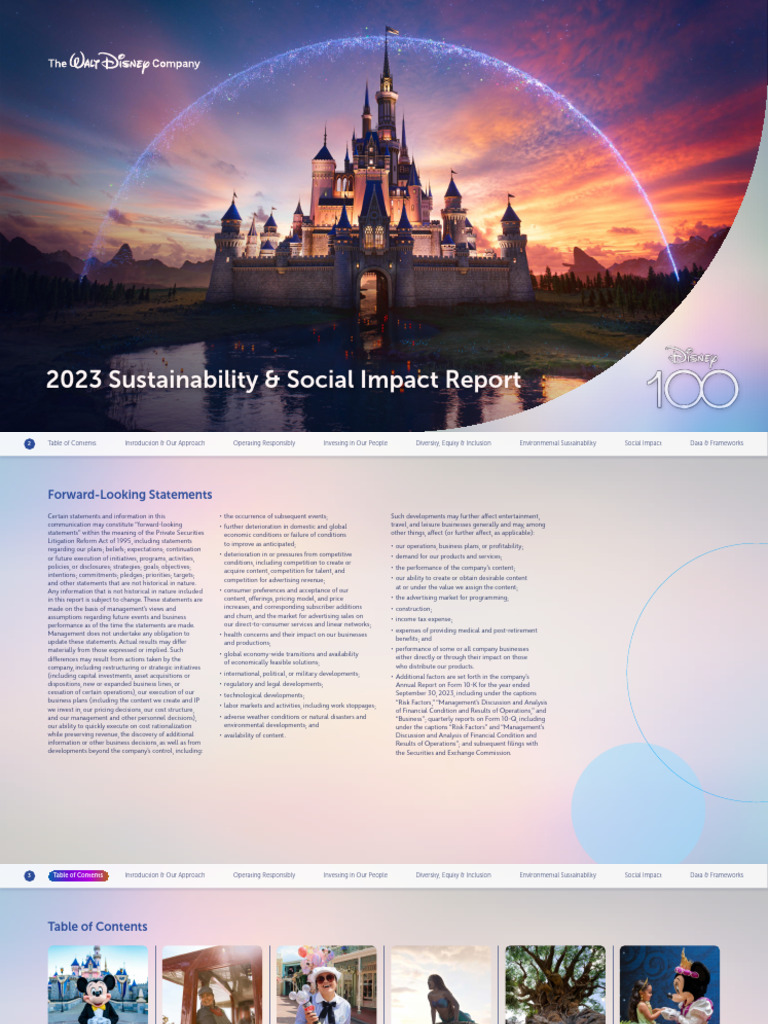 TWDC EMEA CSR Report - 2023 | PDF | Sustainability | Governance