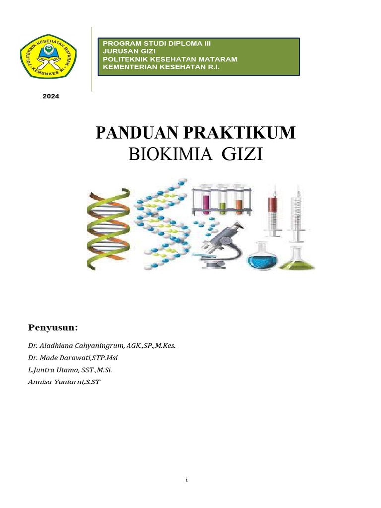 Panduan Praktikum Biokimia D3-2024 | PDF