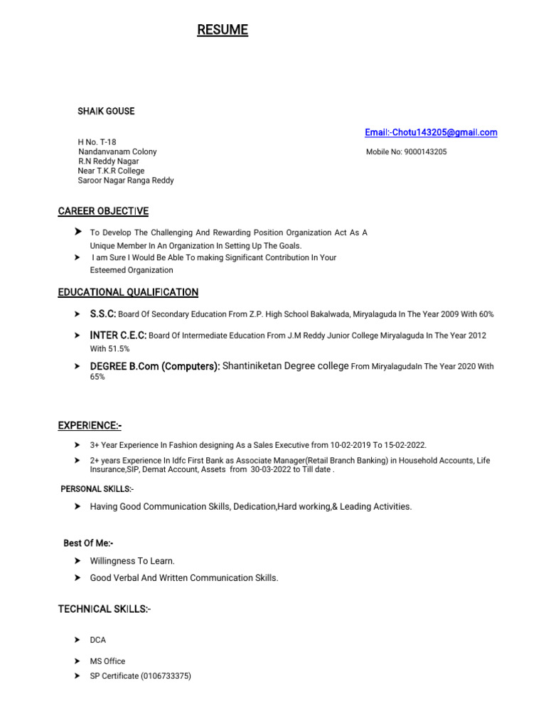 Shaik Gouse | PDF