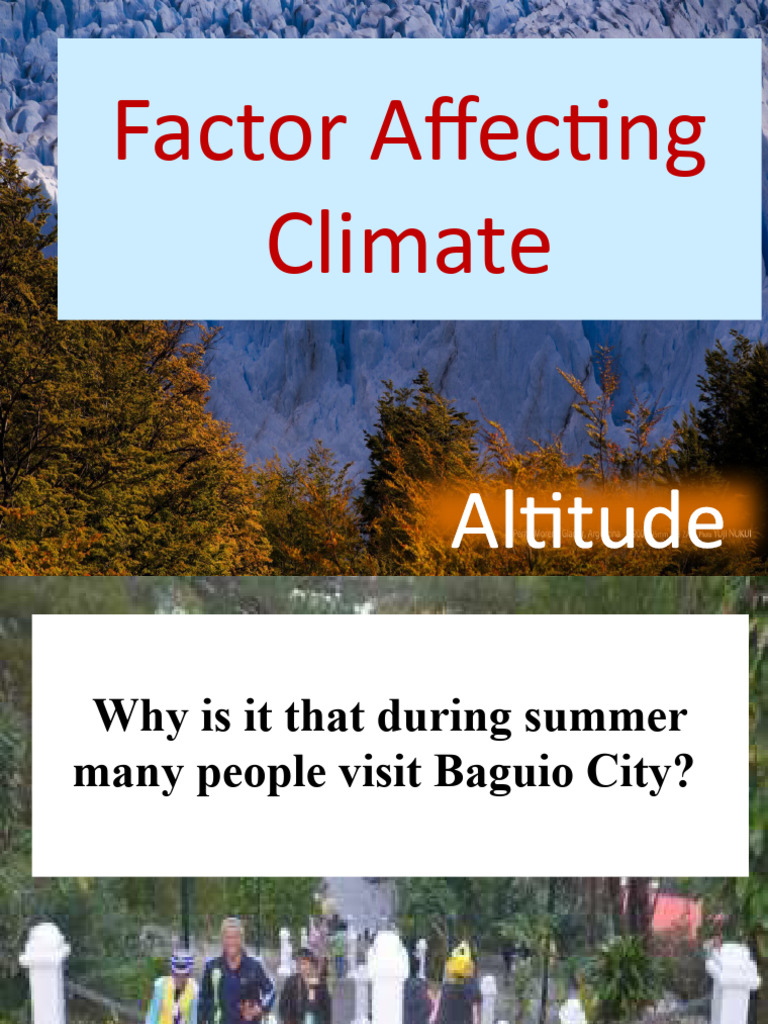 Factors Affecting Climate | PDF | Atmosphere Of Earth | Mountains