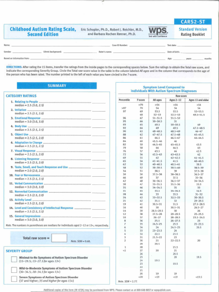 CARS Second Edition | PDF