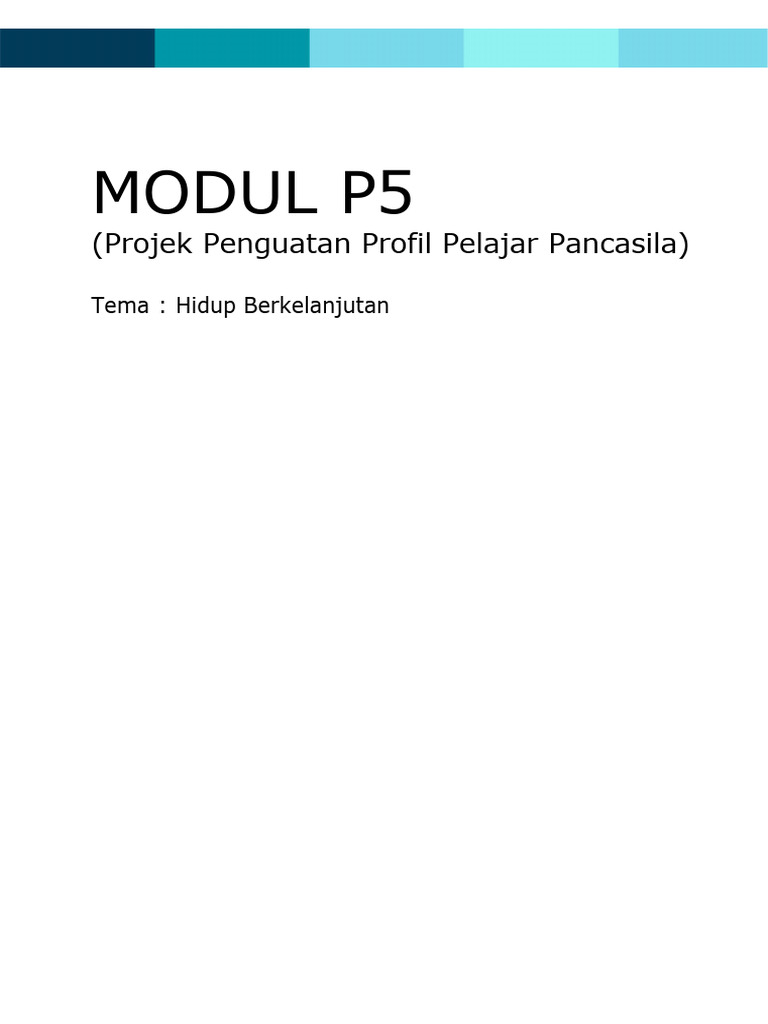 MODUL P5 Lingkungan Hidup | PDF