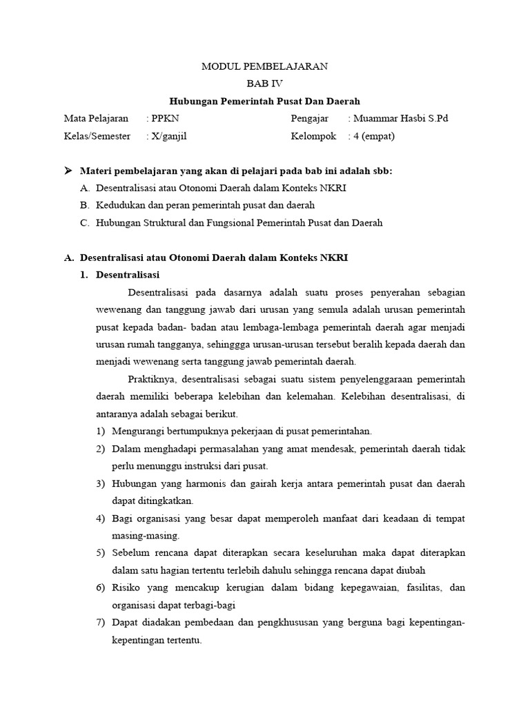 MODUL PEMBELAJARAN | PDF