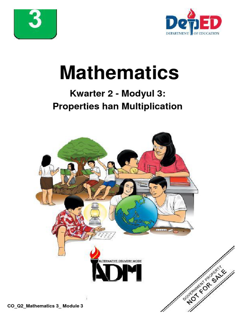 Math3 - Q2 - Mod3 - Properties of Multiplication | PDF