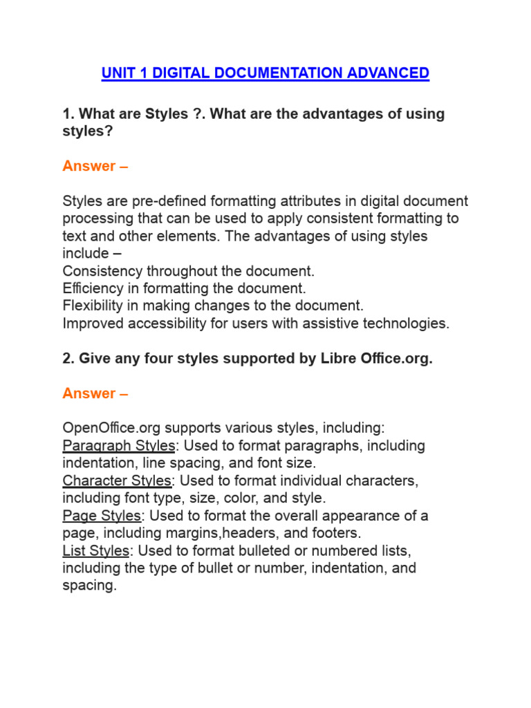 Digital Documentation Advanced | PDF | Computing | Software
