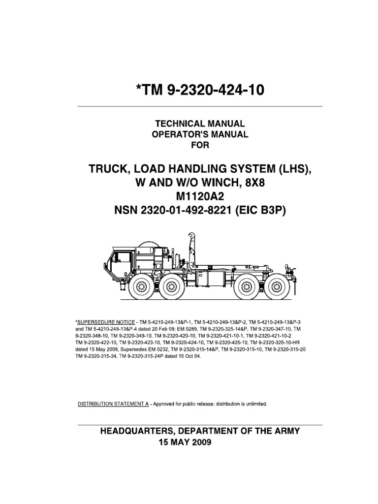 2012 M1120a2 Pmcs - Before | PDF