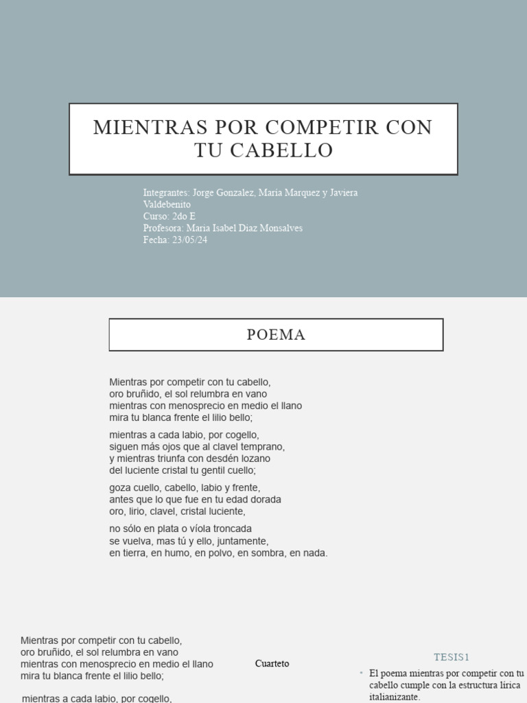 Análisis del Soneto CLXVI de Góngora | PDF | Recursos poéticos | Poesía