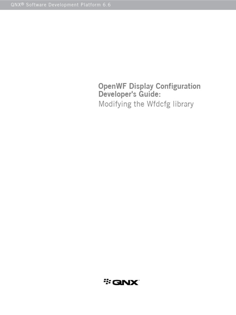 OpenWF Display Configuration Developers Guide | PDF | Pixel | Video