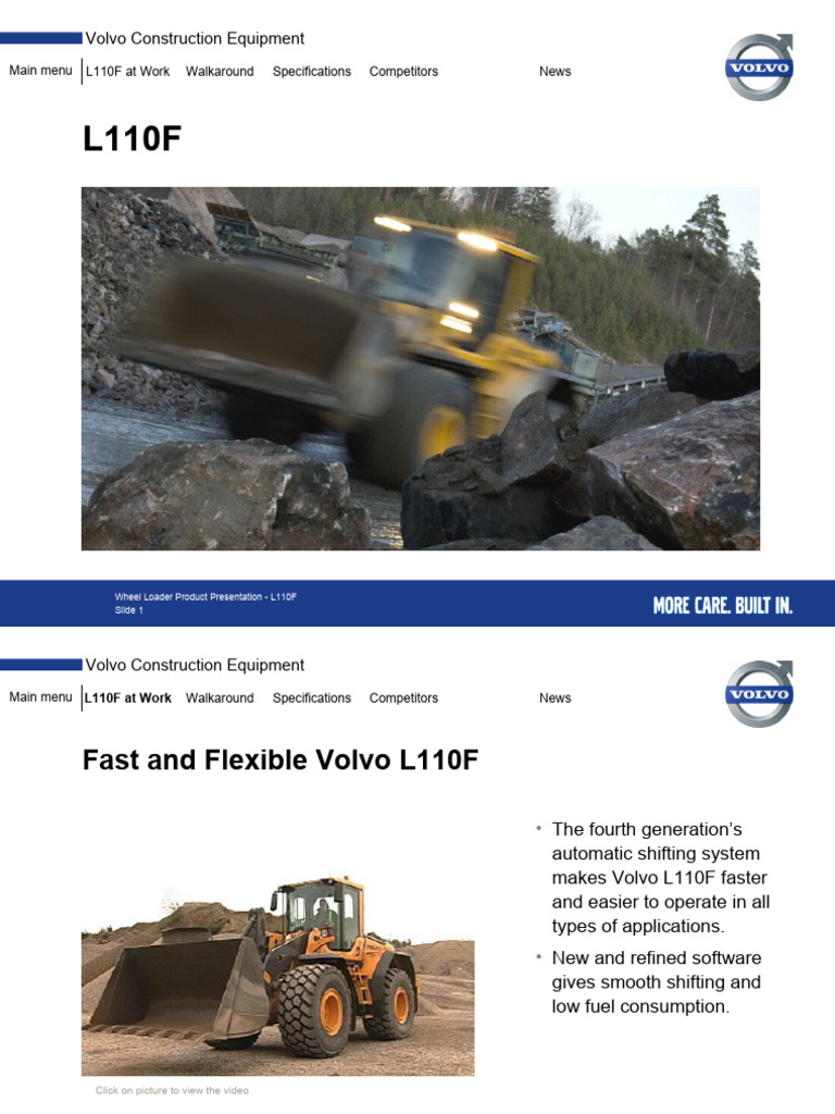 110f Final | PDF | Axle | Loader (Equipment)