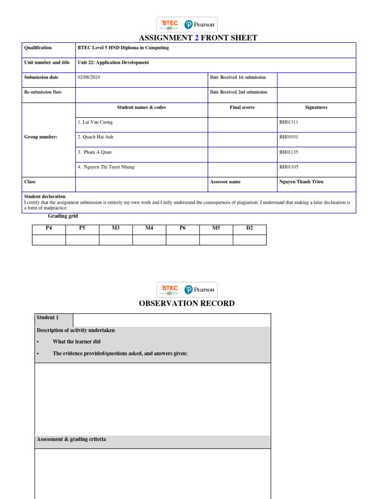ASM_Part 2_Application_development_Pham A Quan_BH01135 | PDF ...