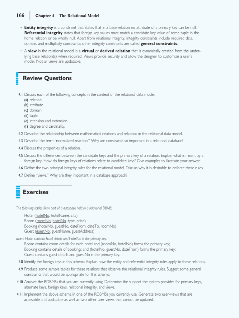 Integrity Constraints in Relational Models | PDF | Relational Database | Relational Model