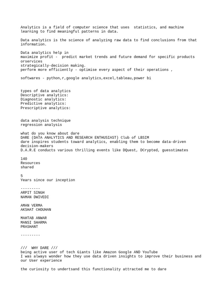 RBA | PDF | Analytics | Artificial Intelligence