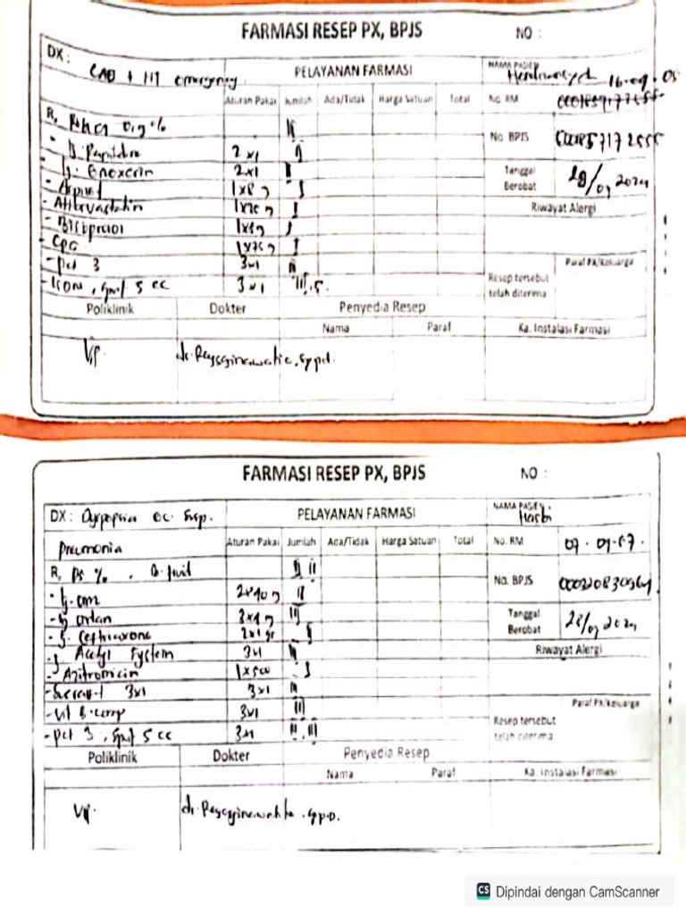 Contoh Resep Manual | PDF