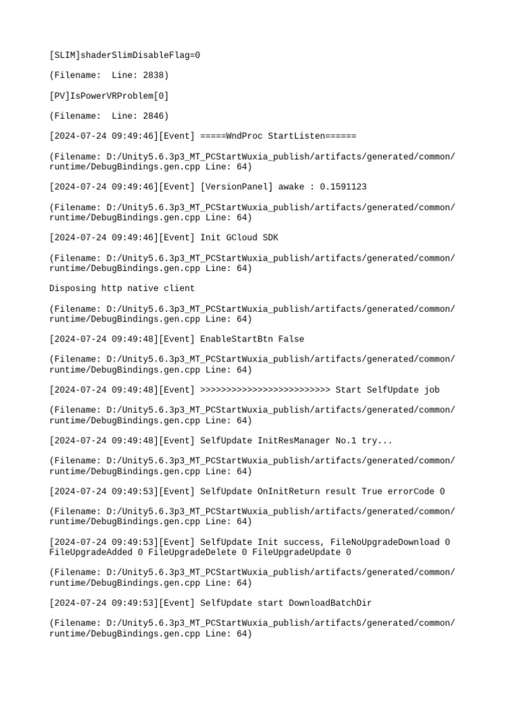 Output Log | PDF | Computing | Operating System Technology