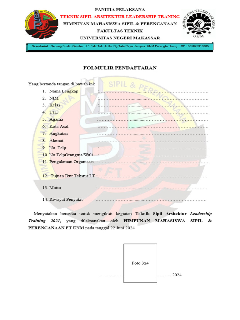 Formulir LK FIX | PDF