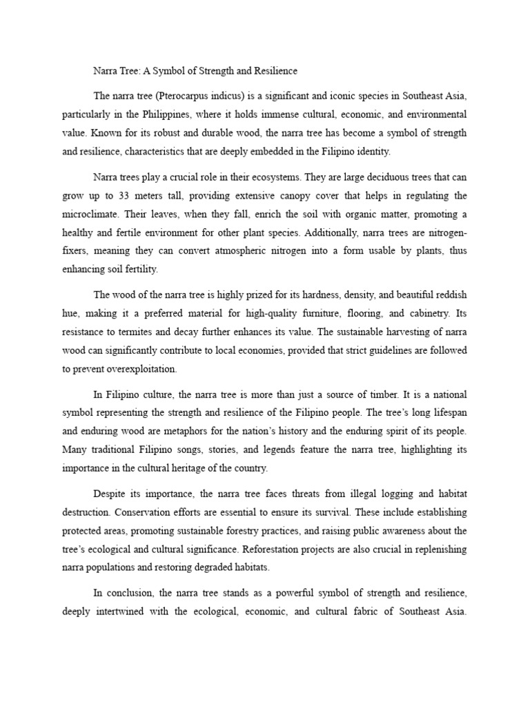 Narra Tree | PDF | Trees | Ecological Resilience