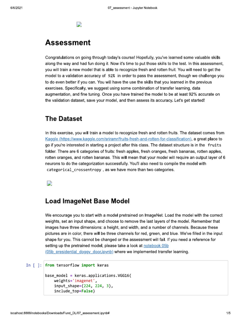 07 - Assessment - Jupyter Notebook | PDF