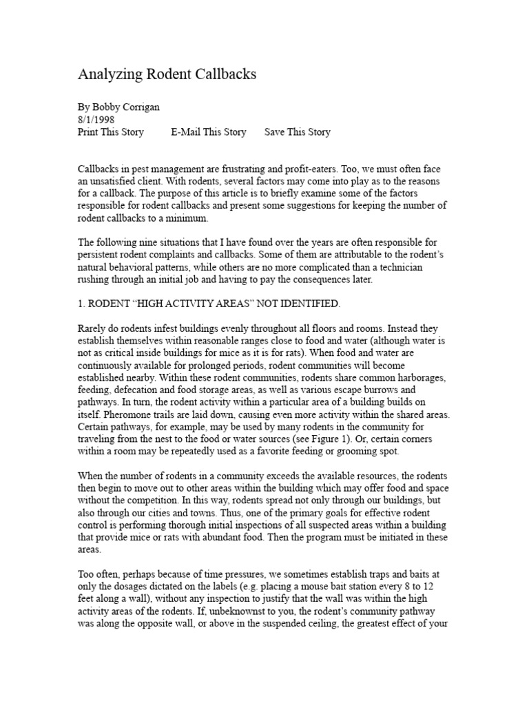 Analyzing Rodent Callbacks | PDF | Rodent | Rat