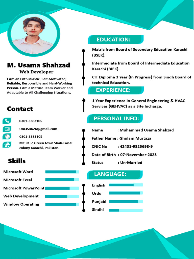 Usama cv2 | PDF