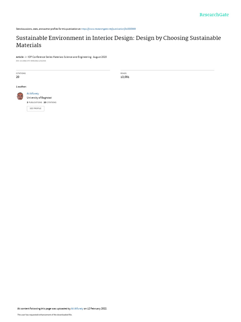 Alfuraty 2020 IOP Conf. Ser.3A Mater. Sci. Eng. 881 012035 | PDF ...