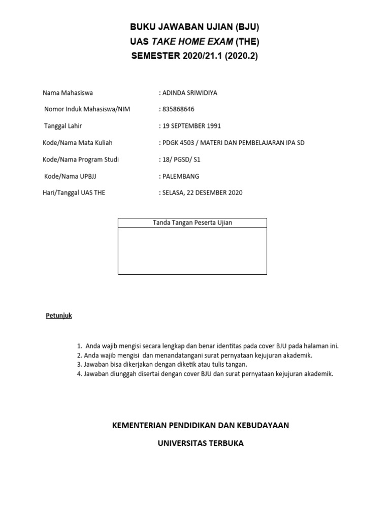 Buku Jawaban Ujian Ipa | PDF | Karier & Perkembangan