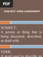 Subject-Verb Agreement Test | PDF | Verb | Linguistic Morphology